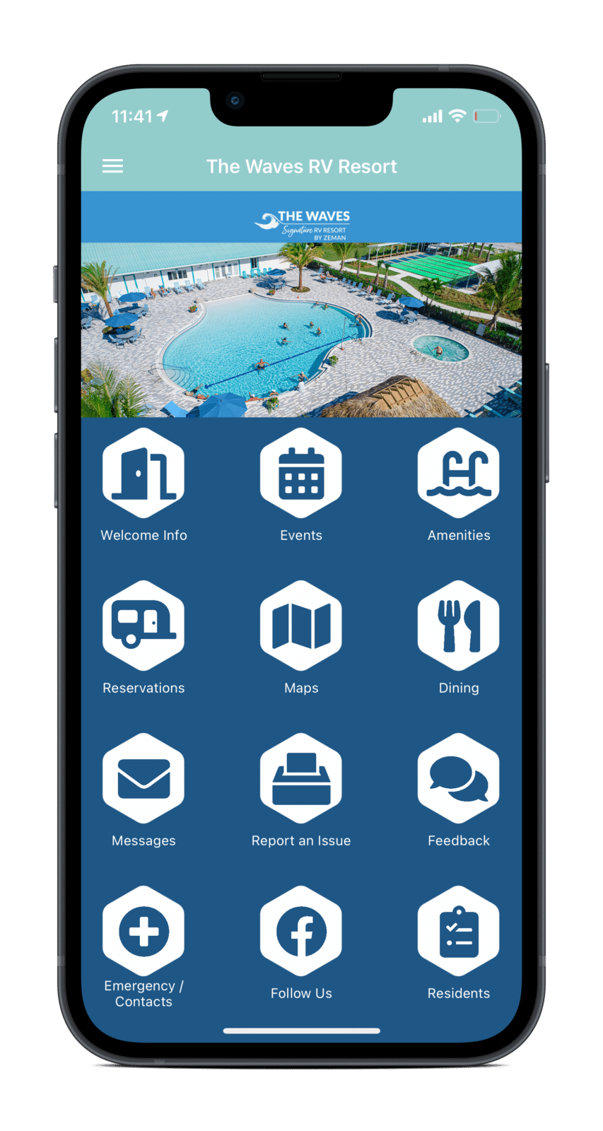 The Waves App – The Waves RV Resort